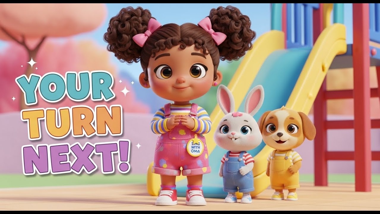 Wait Your Turn, It’s Fun! | Sharing & Patience Song for Kids 🔄🎵 - YouTube