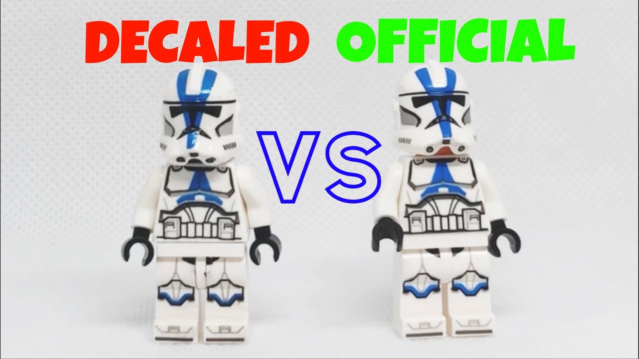Realistic 501st Figure Decals vs Official Lego! - YouTube