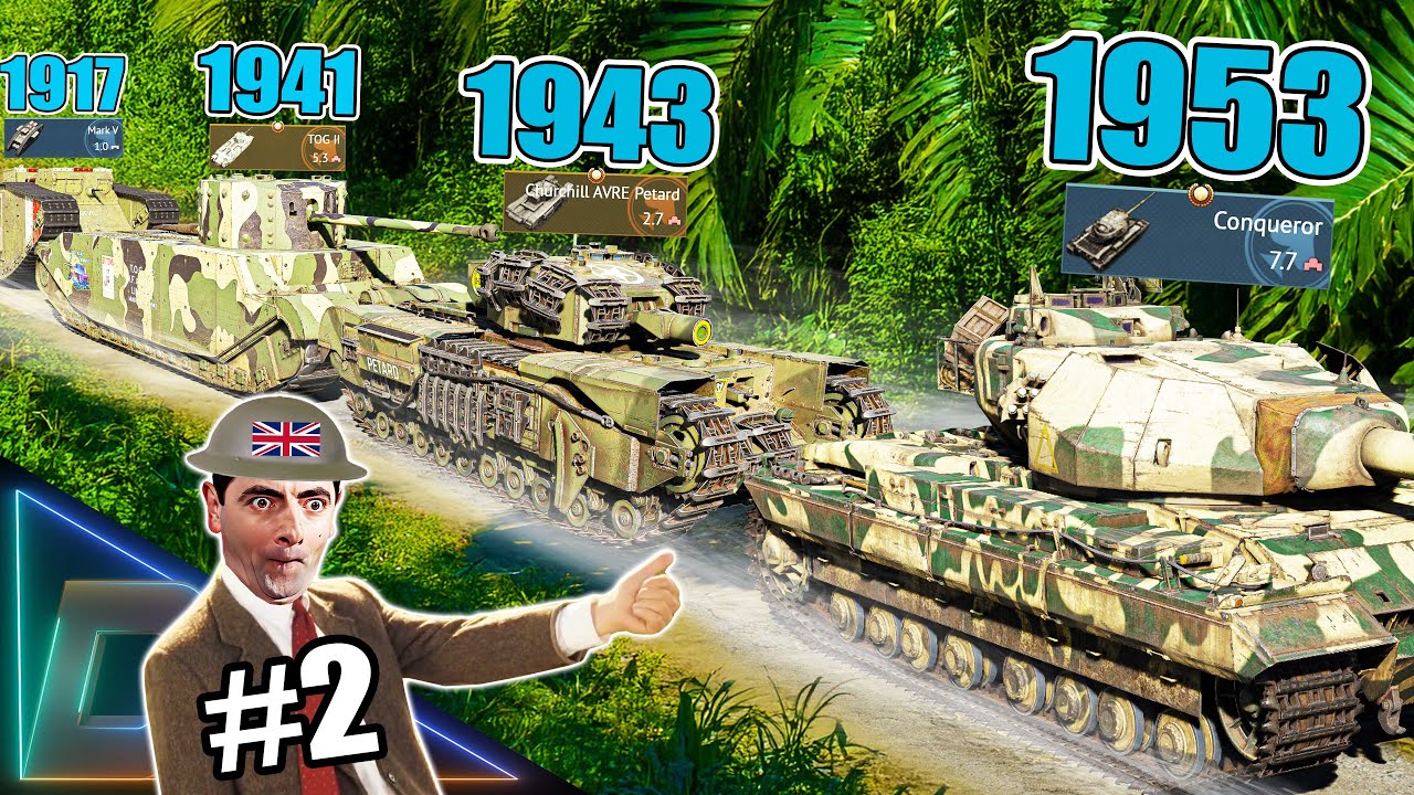 BRITISH HEAVY TANKS EVOLUTION in War Thunder || PART 2 - YouTube