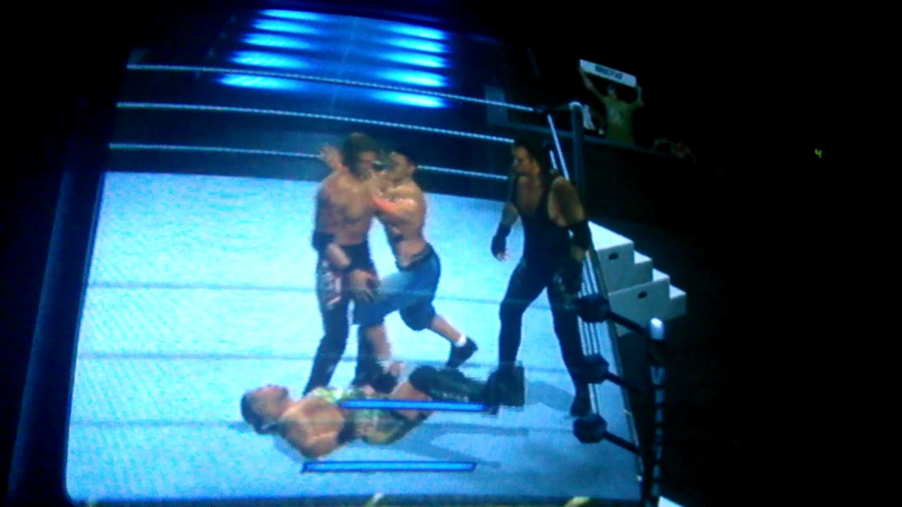 wwe 6 man battle royal royal over the top rope - YouTube