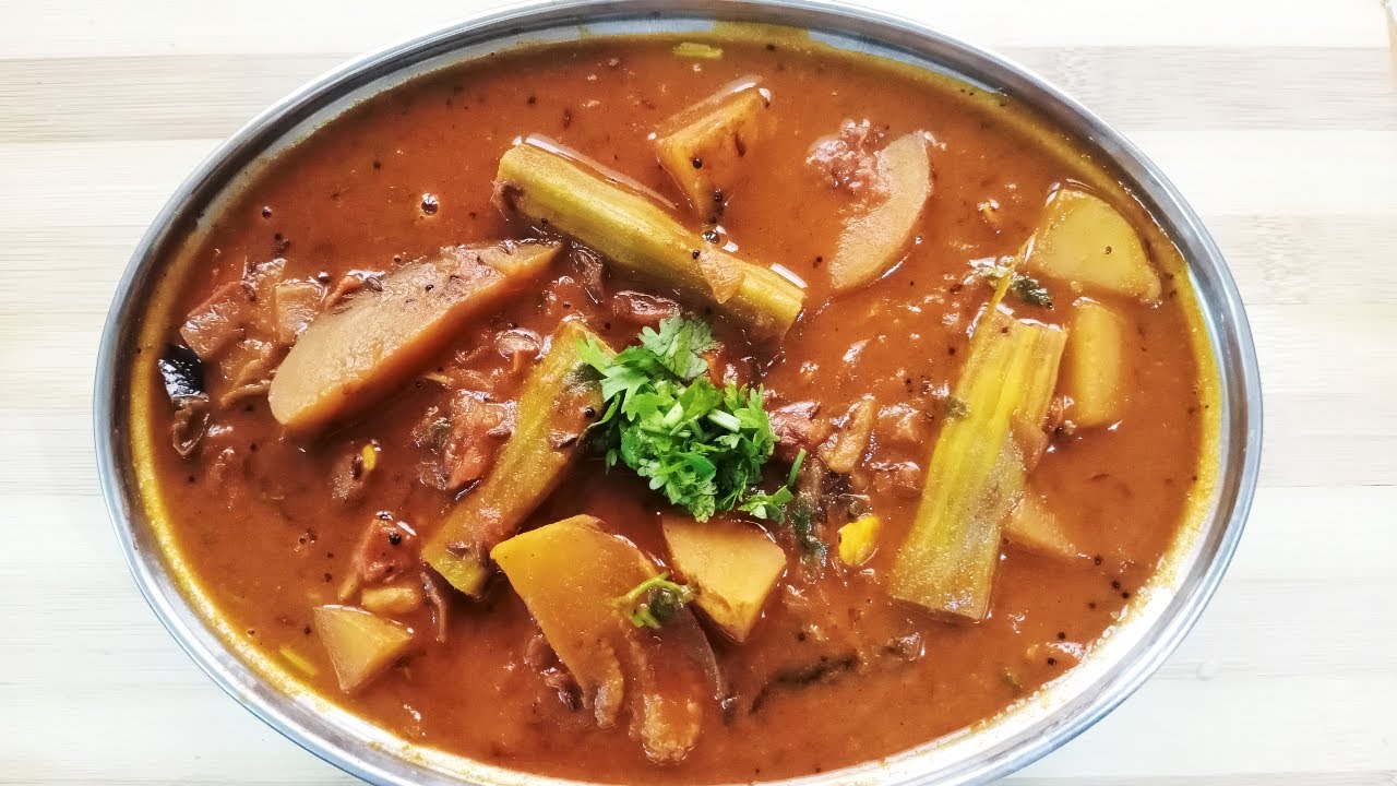 Alugadde, badanekai, nuggekai huli saaru, potato, brinjal, drumstick ...