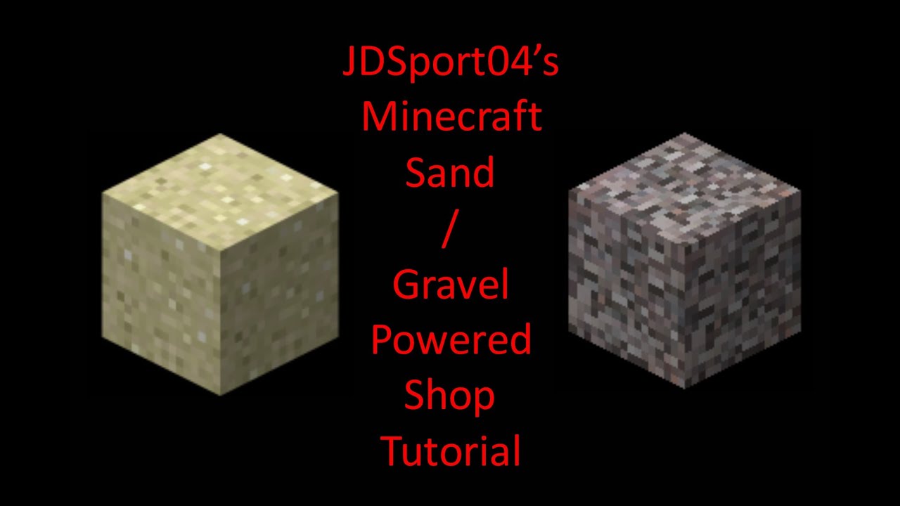 Minecraft Sand/Gravel Shop System Tutorial (Works the same for PC and ...