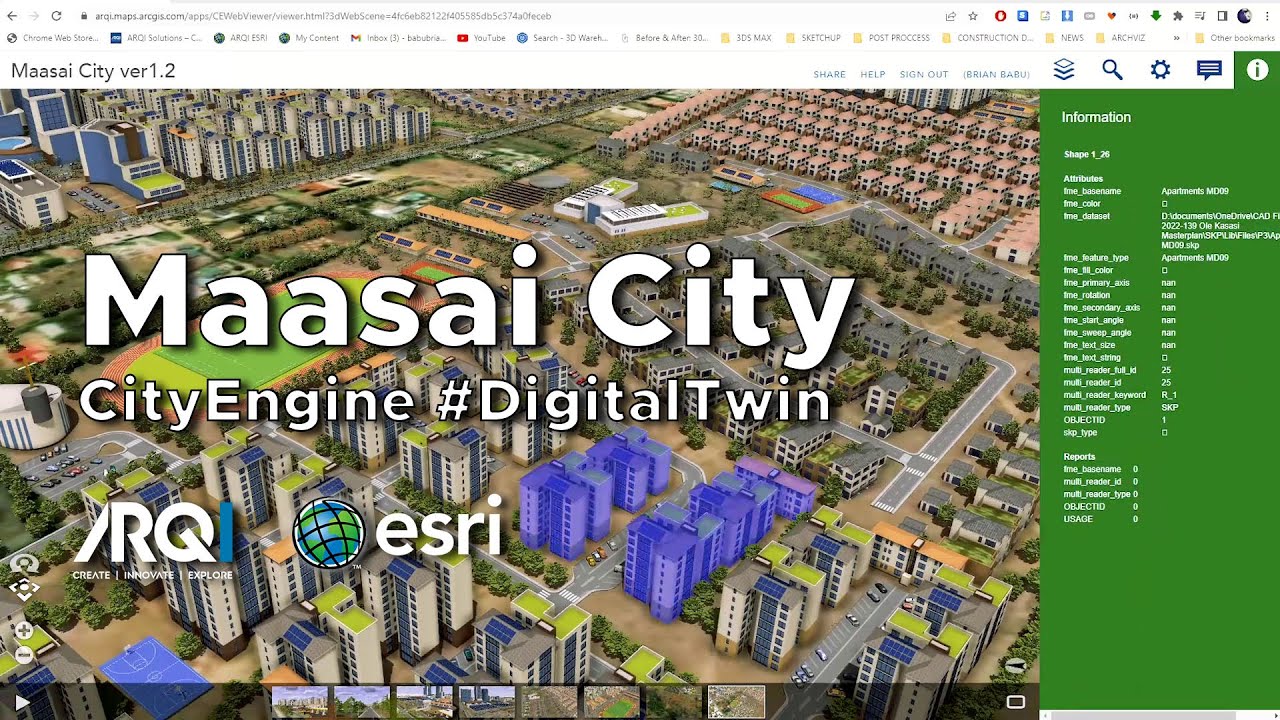 Maasai City Digital Twin with CityEngine - YouTube