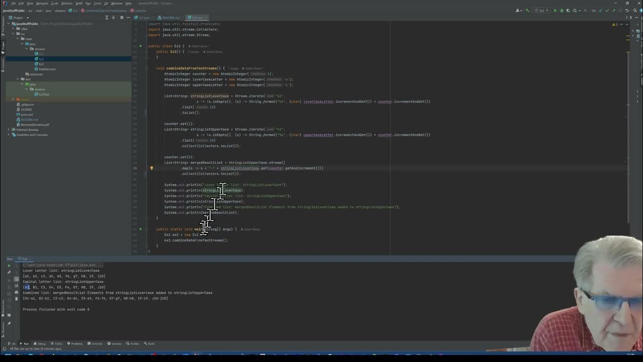 Combining content from two streams in java #JavaStreamAPI #Java8 - YouTube