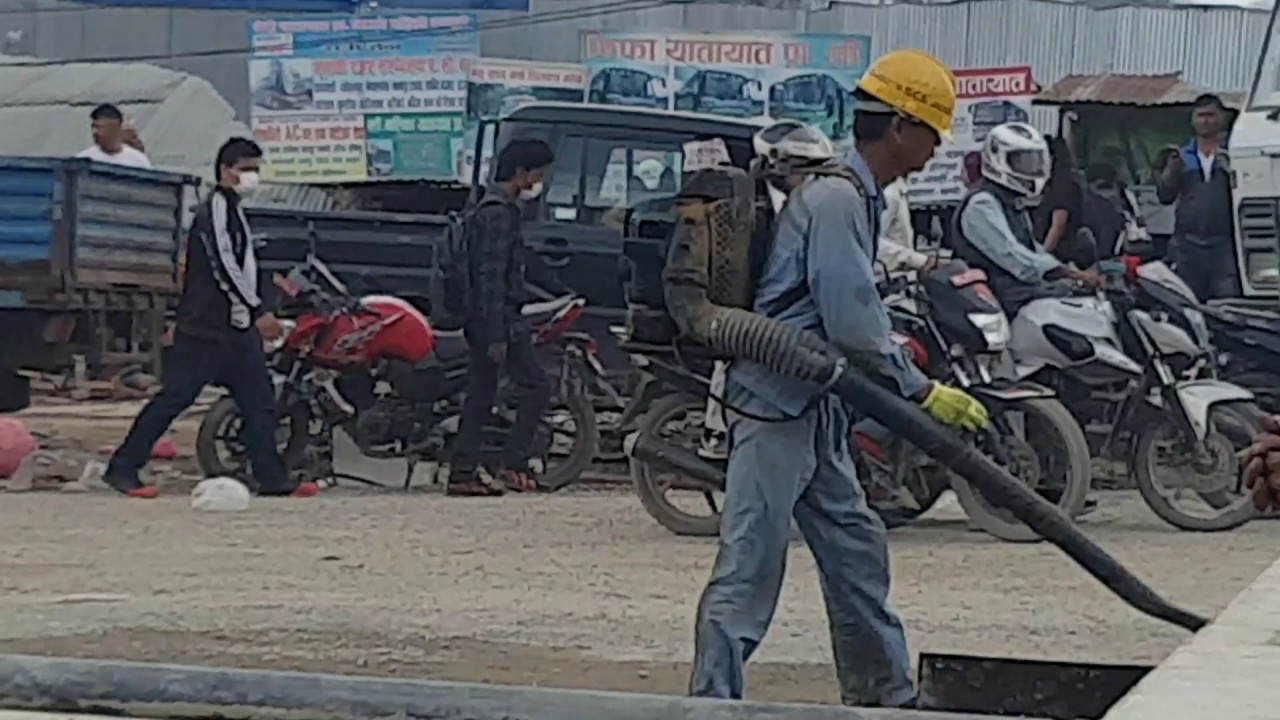 Nepal's first underpass is being built at Kalanki - YouTube