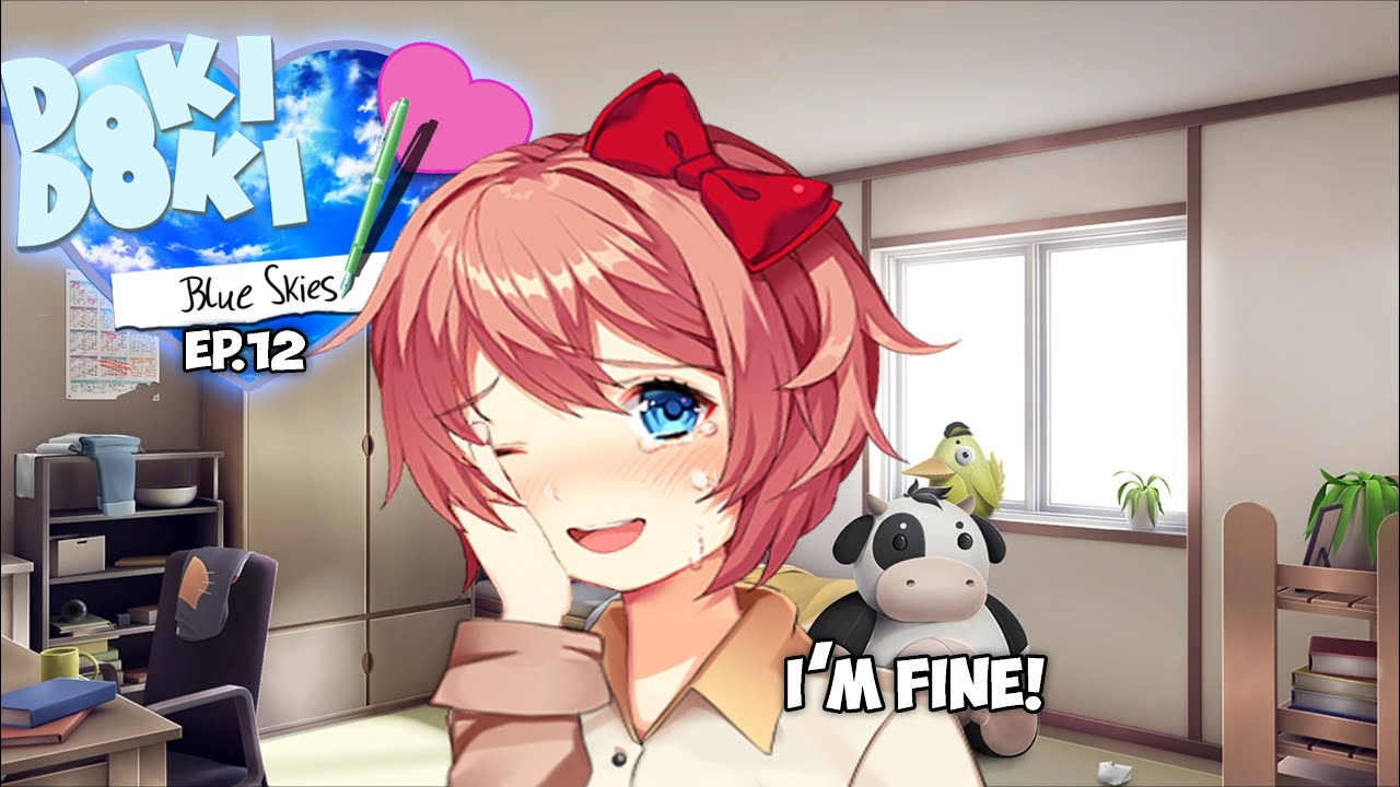 Sayori Hides her Big Sad|Doki Doki Blue skies Sayori Route#12 - YouTube