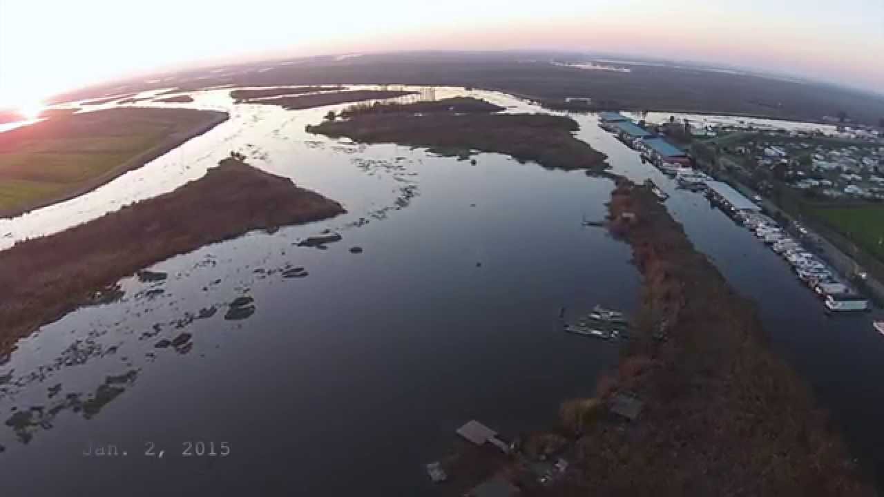 Aerial Video of the San Joaquin Delta in Stockton - YouTube