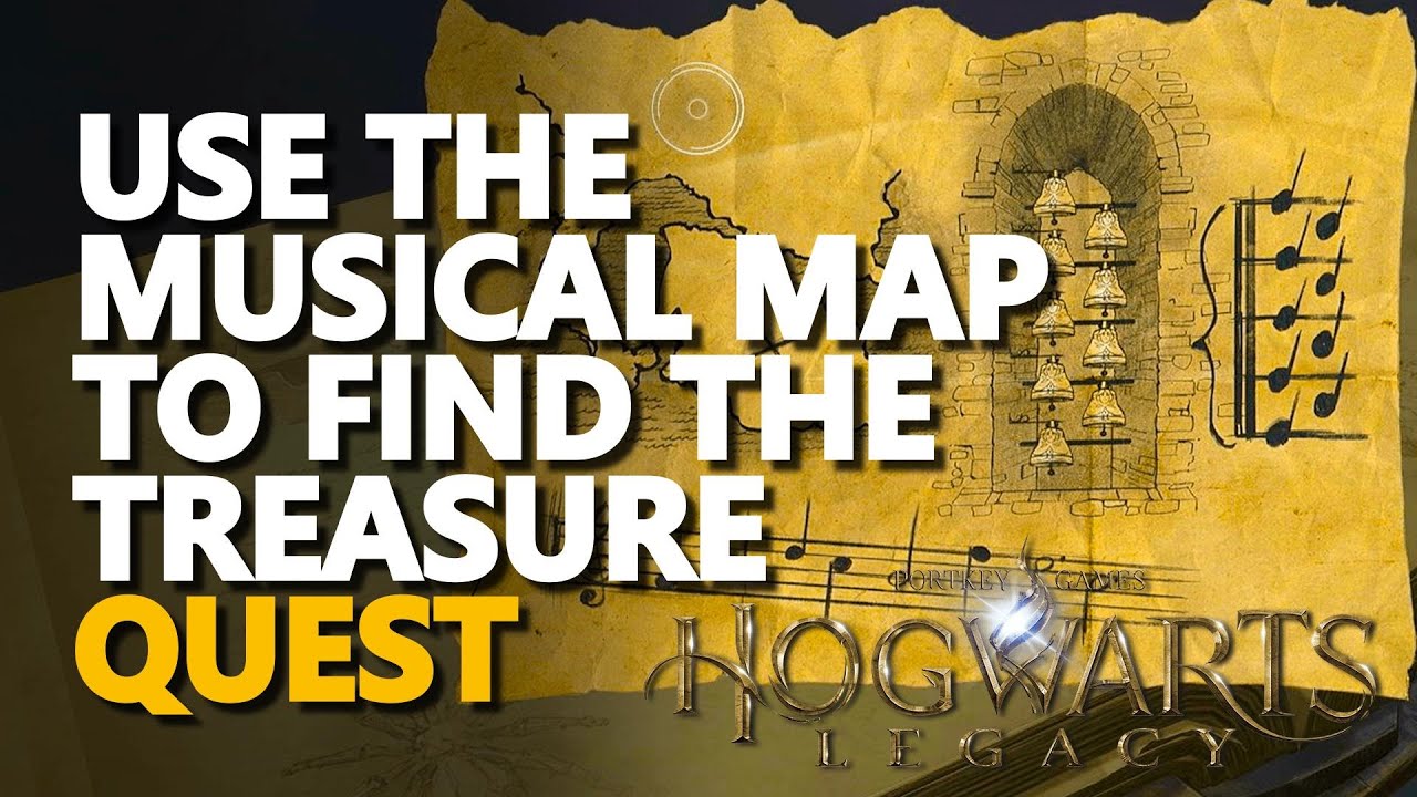 Use the Musical Map to find the treasure Hogwarts Legacy - YouTube