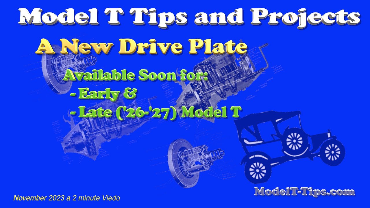 New Model T Drive Plate - YouTube