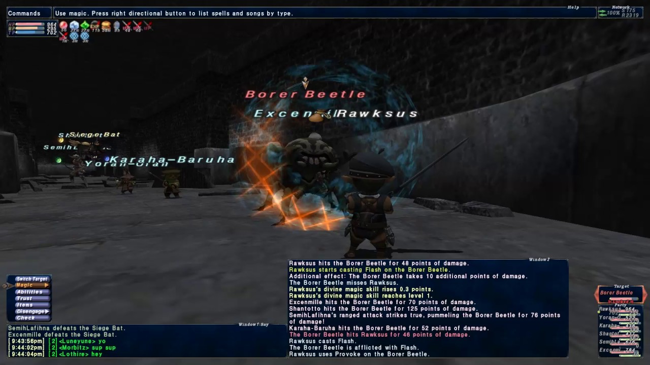 FFXI - Leveling Rune Fencer (45-54) - YouTube