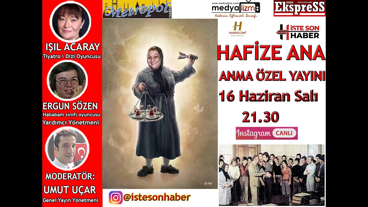 ADİLE NAŞİT HAFİZE ANA ANMA ÖZEL YAYINI KONUK ERGUN SÖZEN 16 06 2020 ...