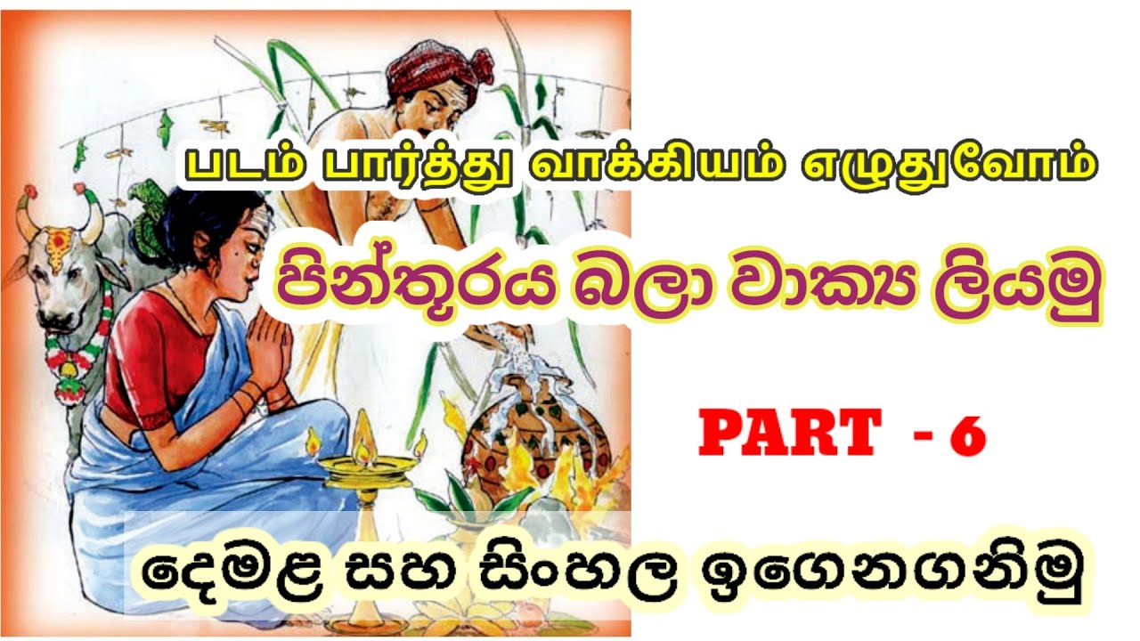 picture description tamil and sinhala | පින්තූරය බලා වාක්‍ය ලියමු ...