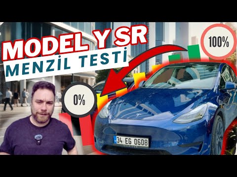 Tesla Model Y %100'den %0'a Gerçek Şehir İçi Menzil Testi - Günlük Hayatta Ne Kadar Gidiyor?