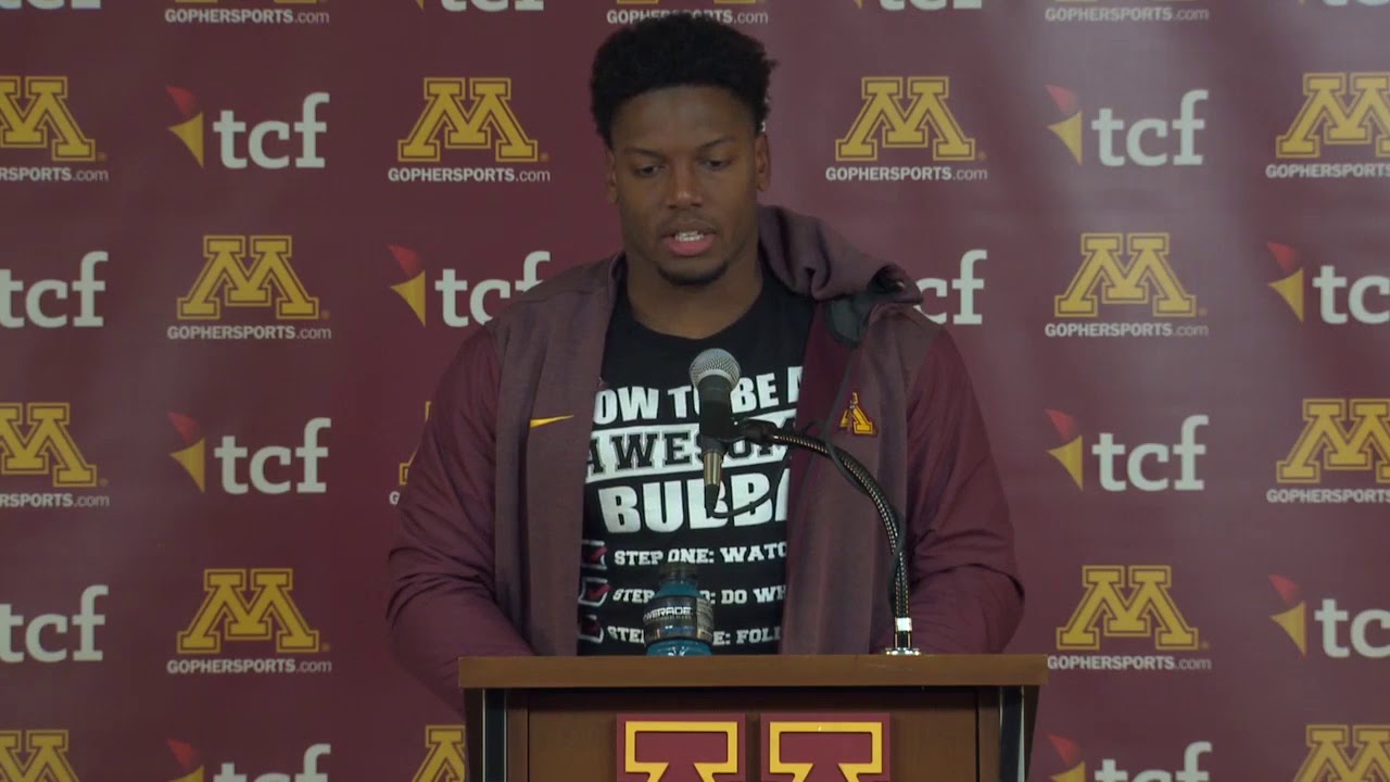 Press Conference: Thomas Barber on Loss to Wisconsin - YouTube