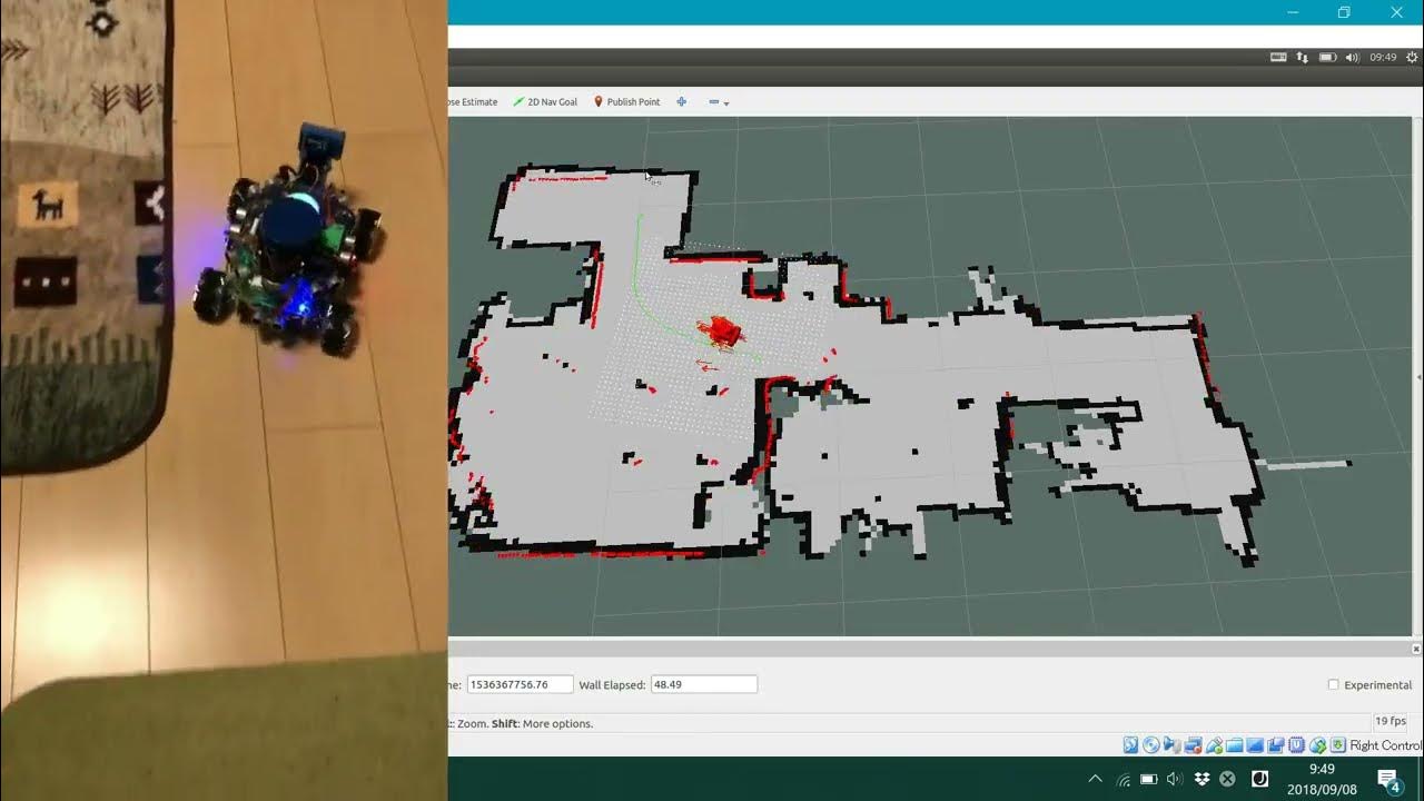 ROS SLAM Robot Mecanum Wheel Car Chassis with Lidar Raspberry Pi Navigation - YouTube