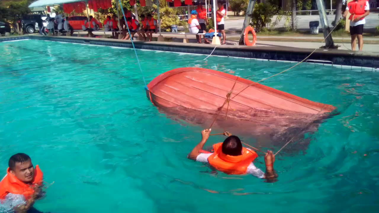 Fast rescue boat training..uprighting and rescue - YouTube