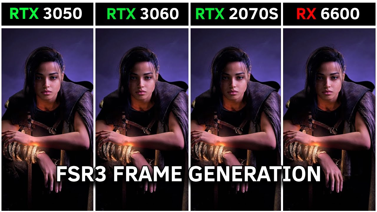 FSR 3: RTX 3050 vs RTX 3060 vs RTX 2070 SUPER vs RX 6600 | Native - FSR ...