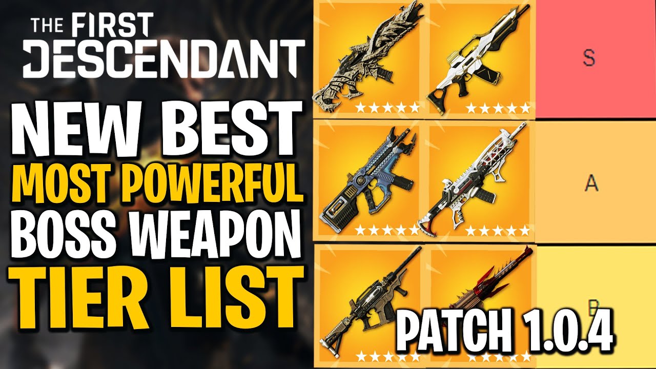 POST NERF TIER LIST for PATCH 1.0.4 | First Descendant Weapon Tier List ...