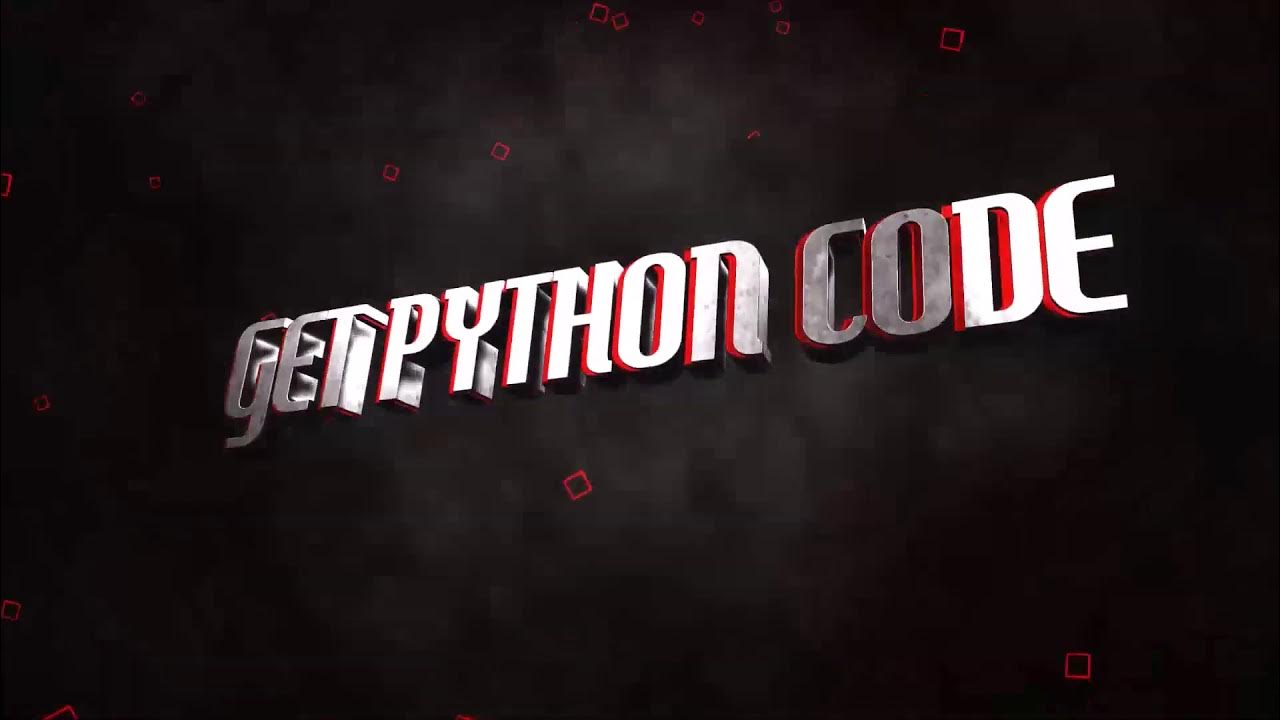 Get Python Code - YouTube