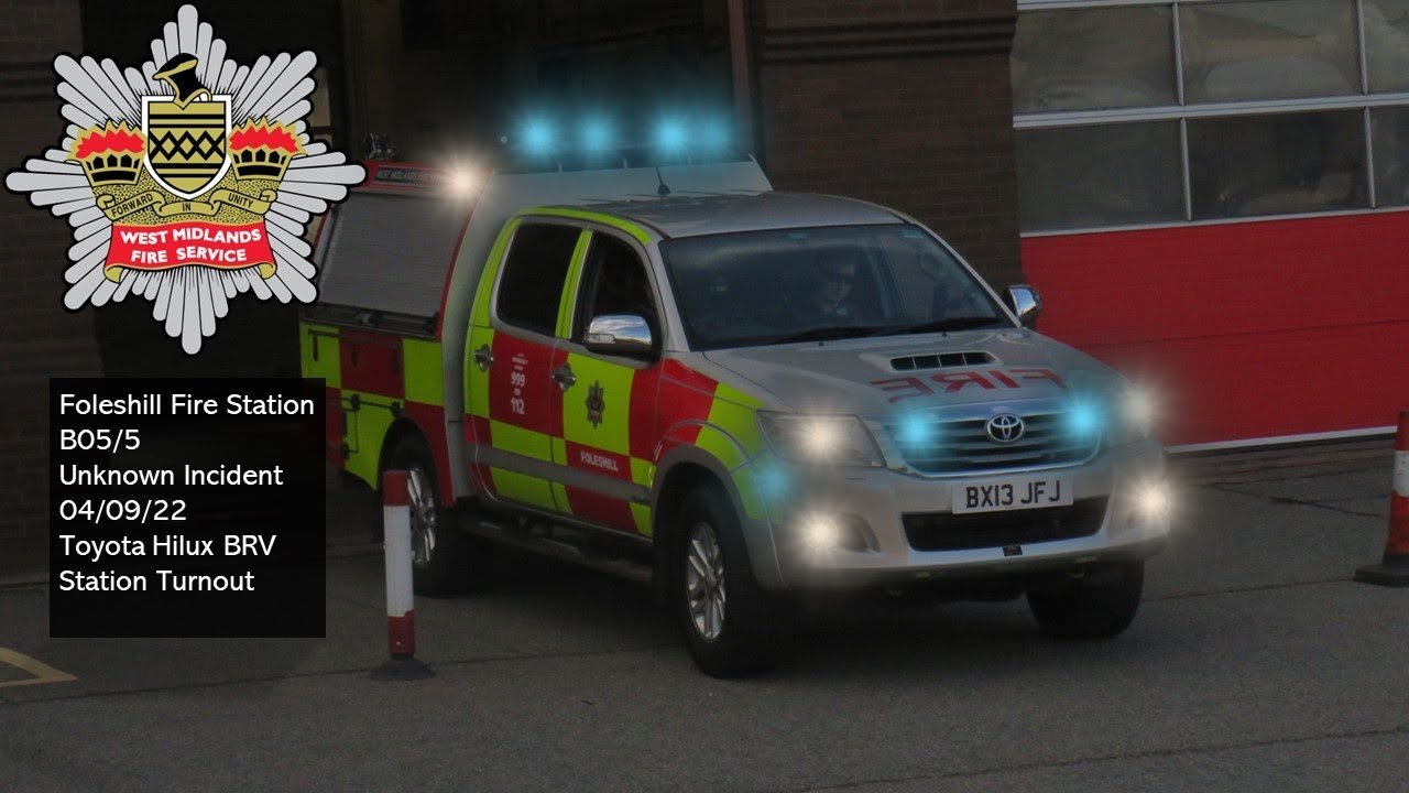 WMFS | Toyota Hilux BRV Turnout , West Midlands Fire Service B05/5 ...