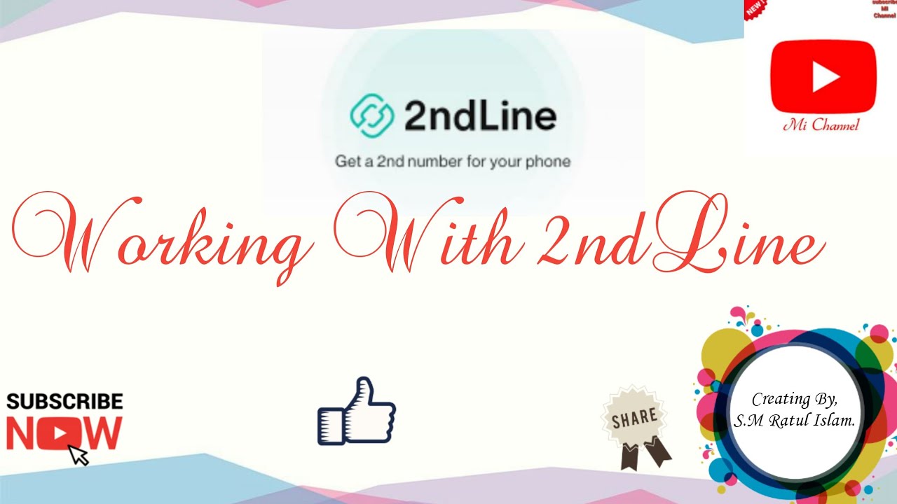 #michannelbd #2ndlineapk ☺working With 2nd line Apk☺ - YouTube