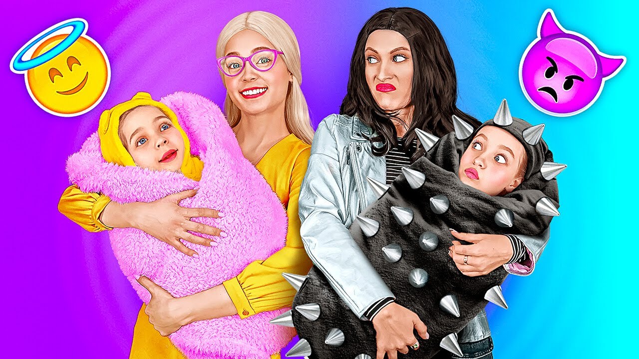 GOOD MOM VS BAD MOM || Types of Moms | Funny Situations and Parenting ...