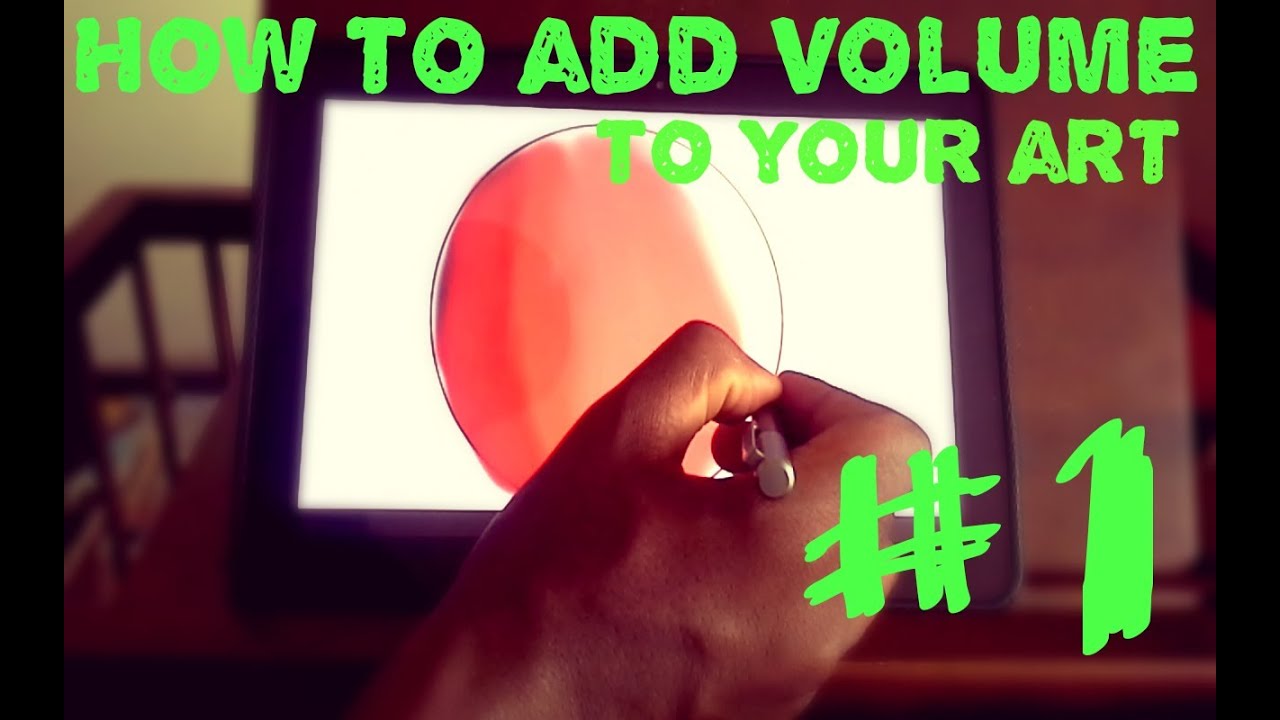 Sketchbook pro tutorial. How to add volume - YouTube