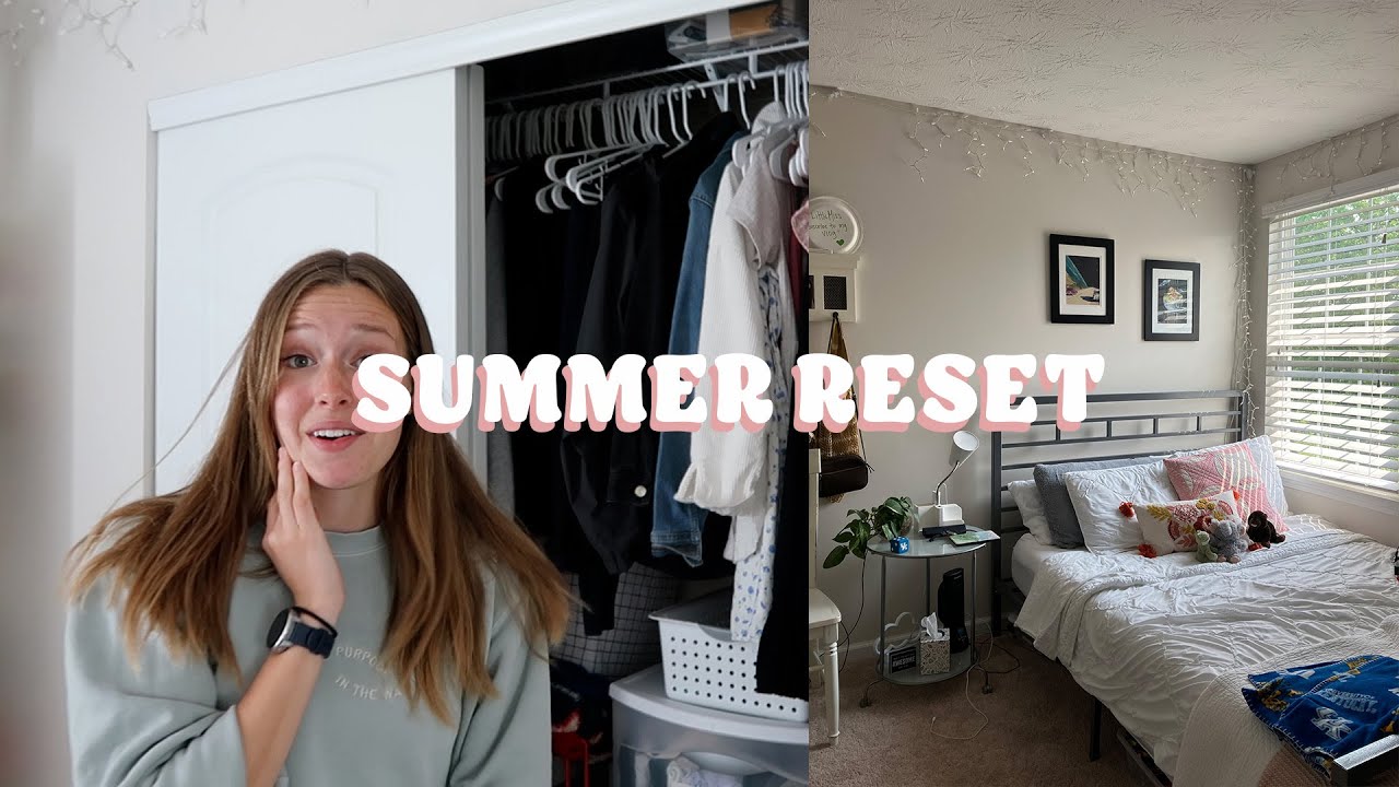 RESET WITH ME FOR SUMMER | deep cleaning, setting routines, and more ...