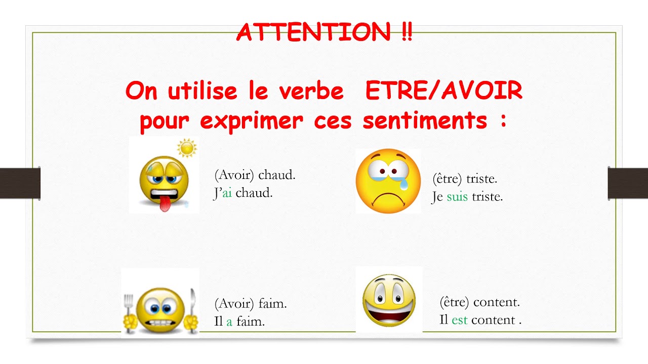 Grade 11 sc French L'expression de sentiments - YouTube