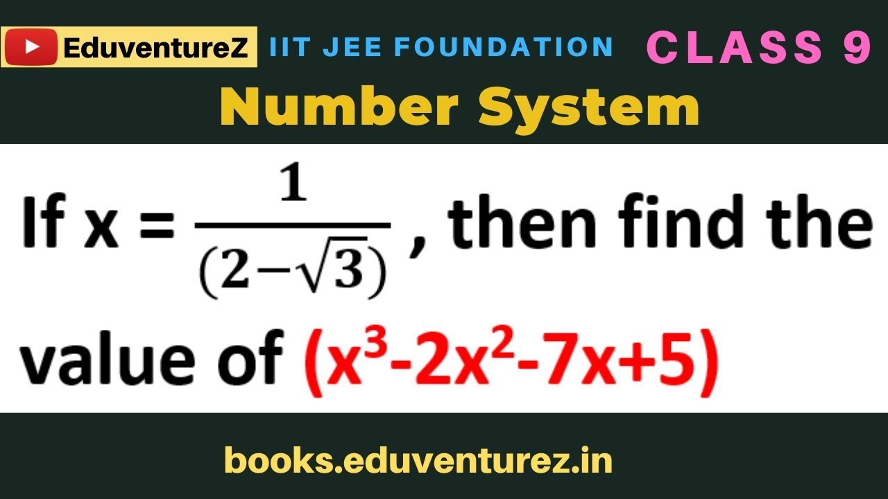 If X 1 2 3 Then Find The Value Of X3 2x2 7x 5 YouTube If X 1 2 3 Then Find The Value Of X3 2x2 7x 5 YouTube