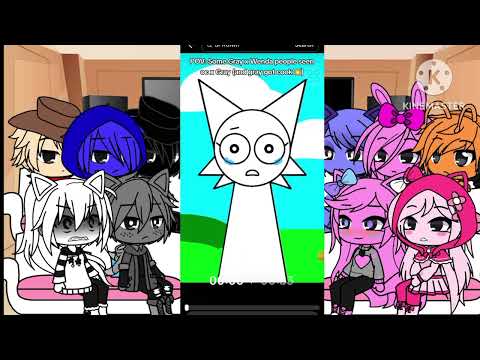 incredibox sprunki + jenni,sakura,indigo react to memes|My AU|gacha club