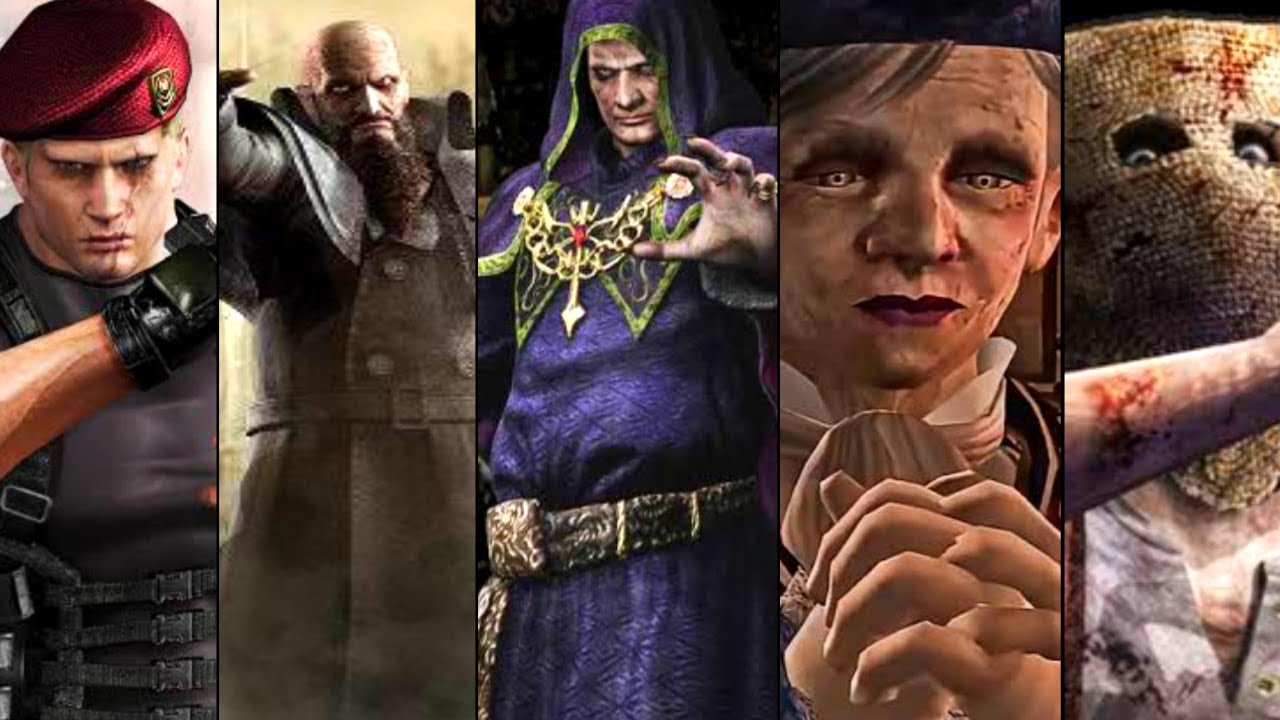 Resident Evil 4 - All Major and Mini Bosses - YouTube