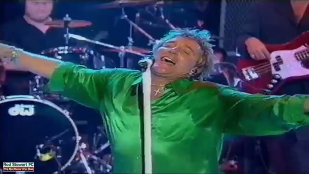 Rod Stewart - Cigarettes And Alcohol (Live 1998 Rare) - YouTube