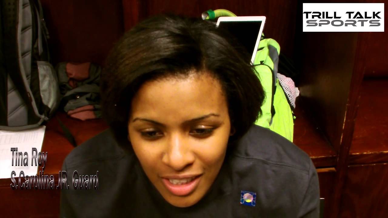 S.Carolina Guard Tina Roy reveals her "perfect game hair" secret - YouTube
