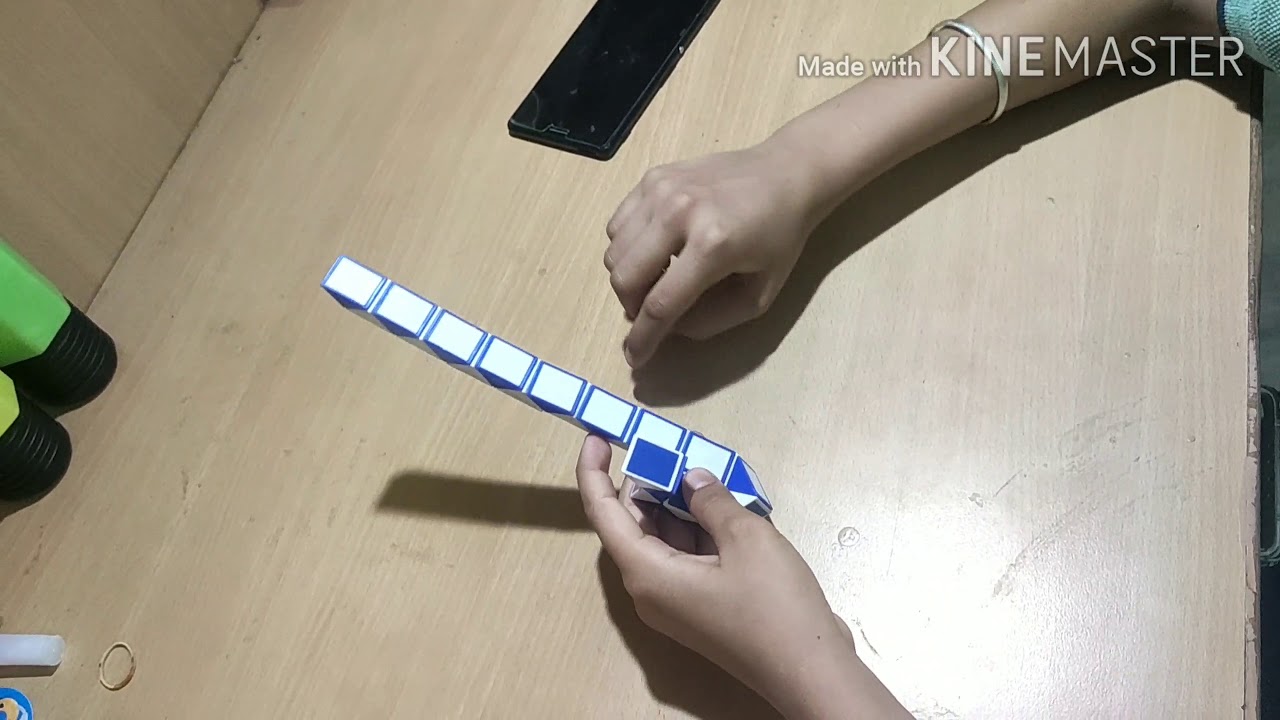How to make phone holder from snake cube 24 pieces - YouTube
