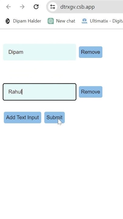 🚀dynamic Input Field Using React⁉️ Machine Coding React Javascript 4923