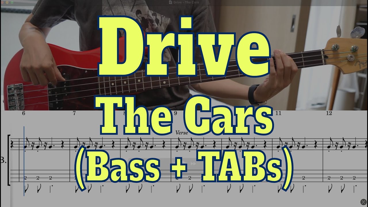Drive - The Cars(Bass cover + Tabs) - YouTube