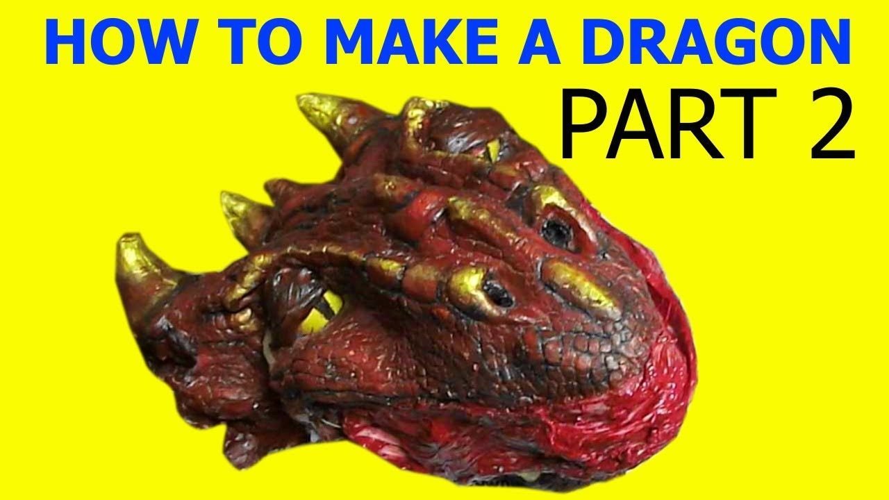 How To Make A Dragon Puppet - Part 2 - YouTube