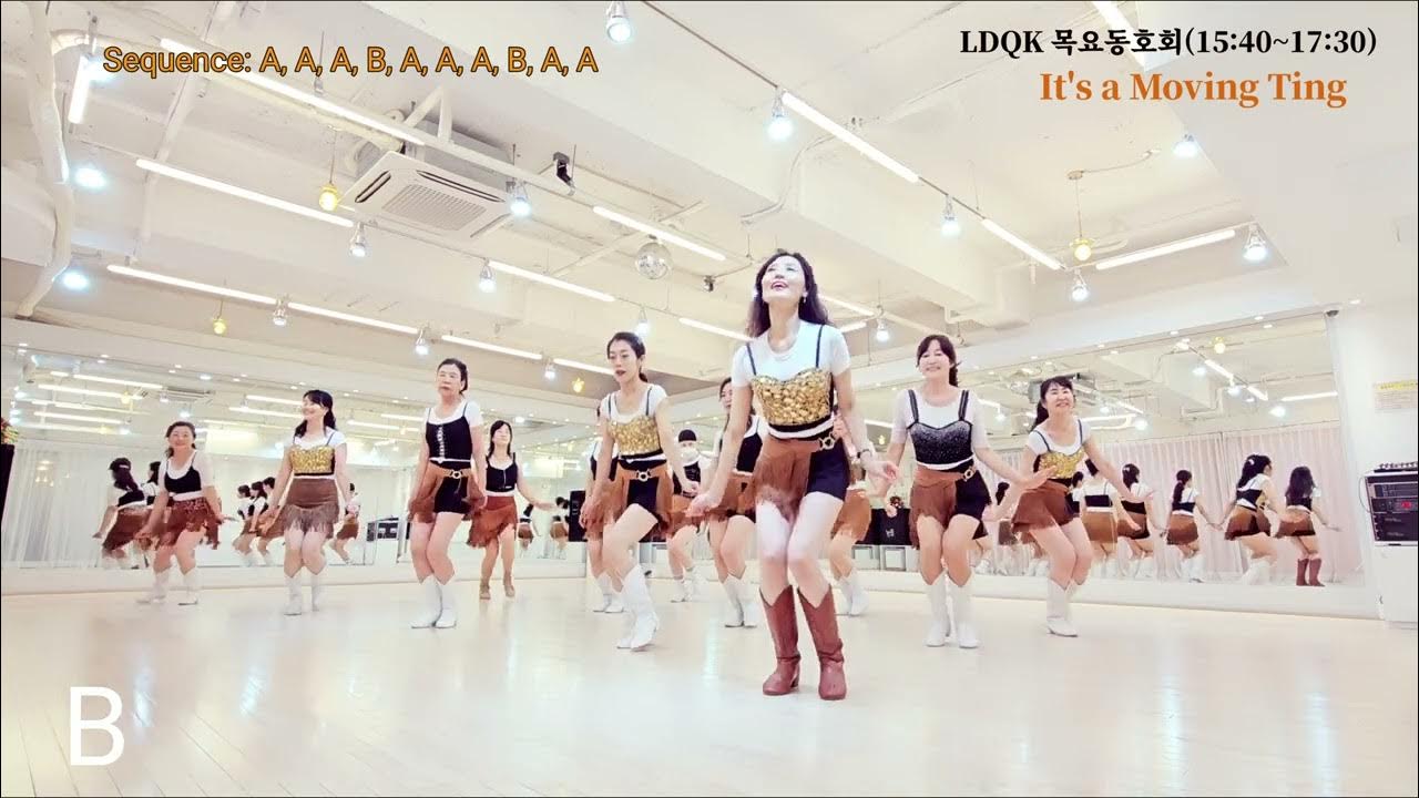 It's a Moving Ting Line Dance l Phrased Easy Intermediate l Linedancequeen - YouTube