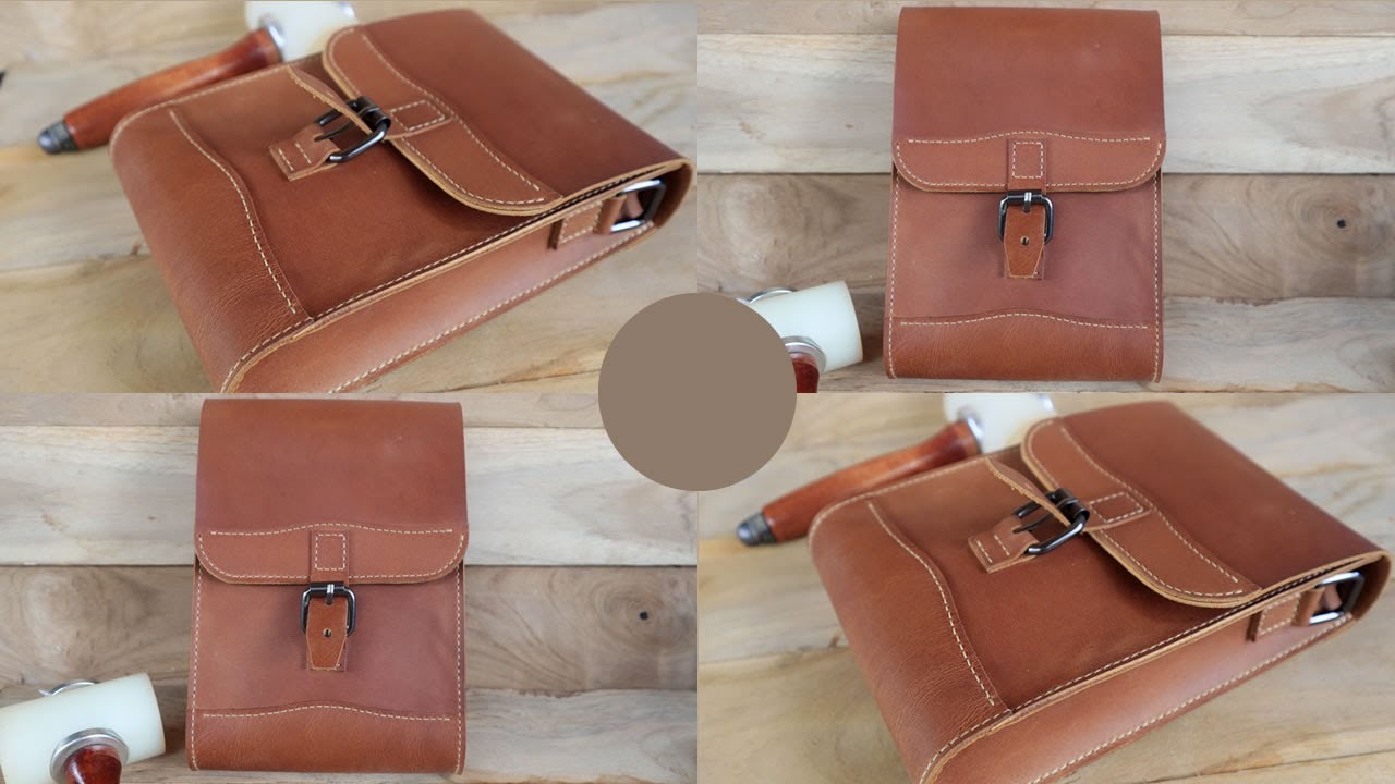 Making a Leather Pouch - [leathercraft] - YouTube