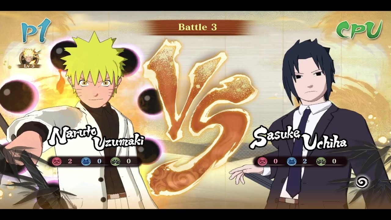 Naruto Uzumaki (Six Paths/Tuxedo) vs Sasuke Uchiha (Suit) - Naruto ...