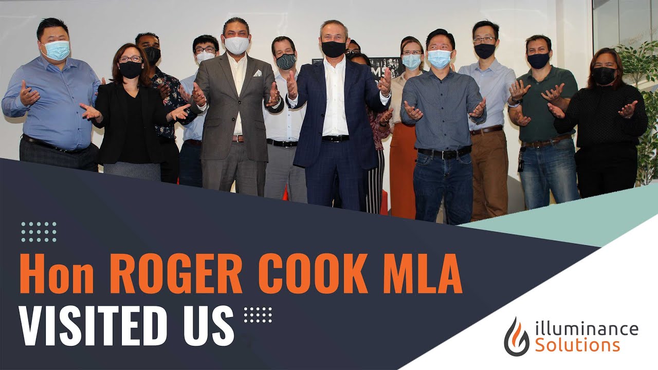 Hon Roger Cook MLA visited us | illuminance Solutions - YouTube