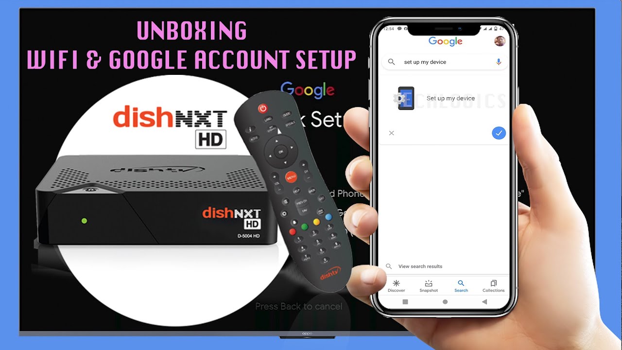 dish tv new smart box DISH SMRT HUB Unboxing, WIFI & Google Account ...