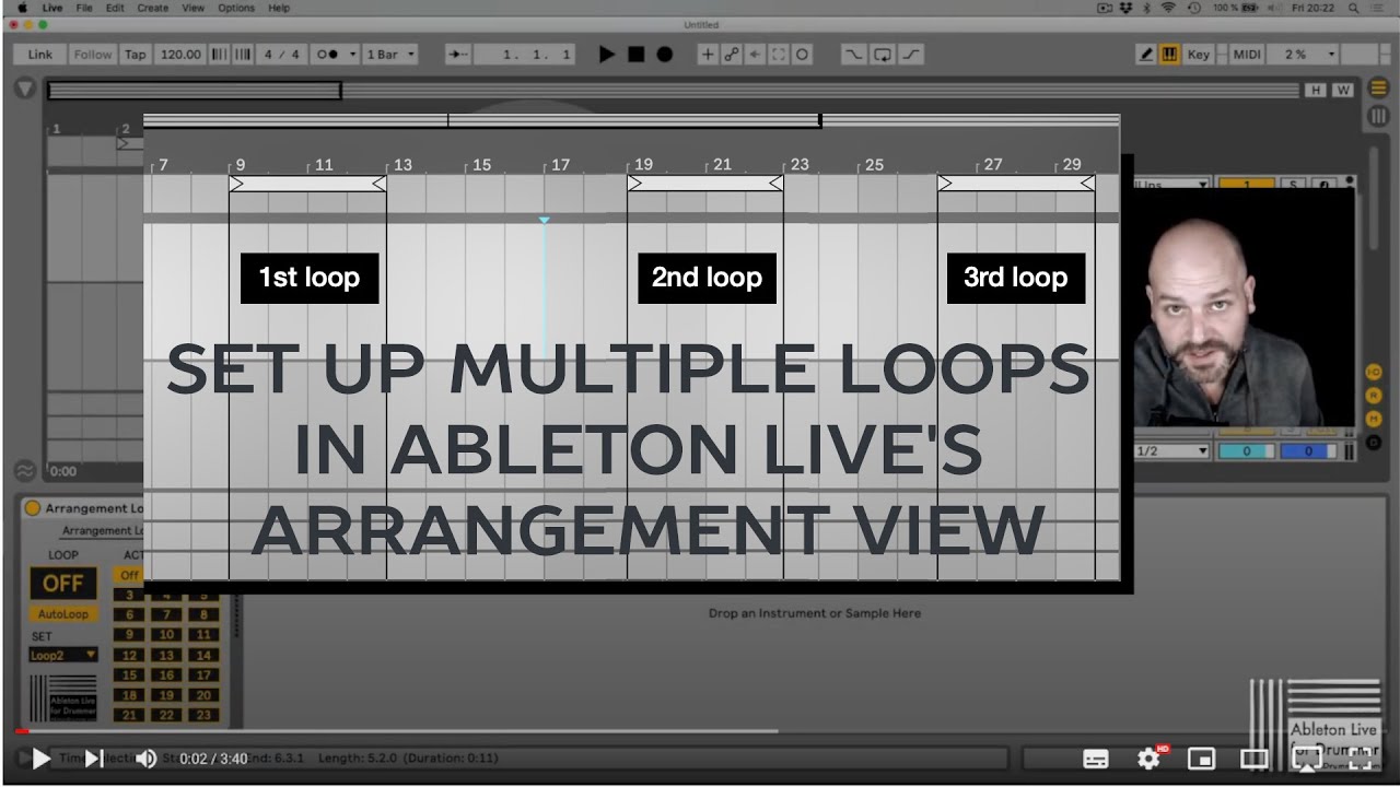 How to set up multiple loops in Ableton Live in Arrangement View - Max ...