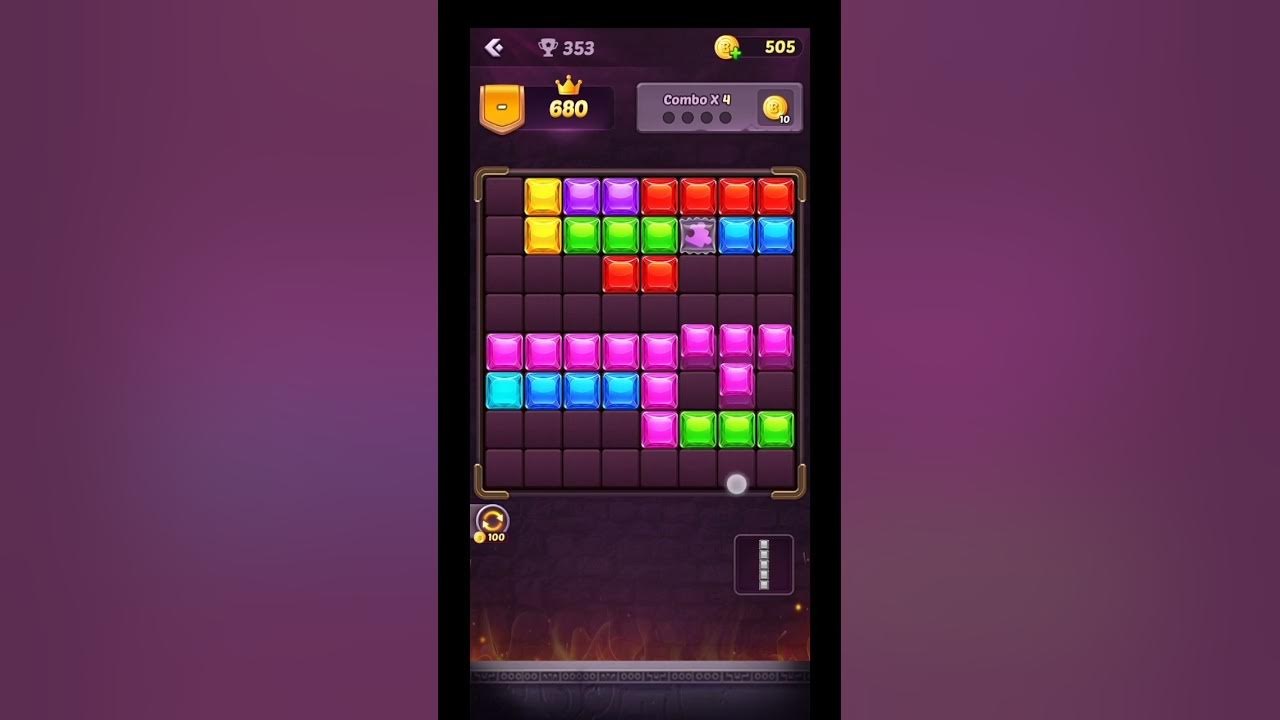 block puzzle game Part-2 🧩🧩🧩 please subscribe - YouTube