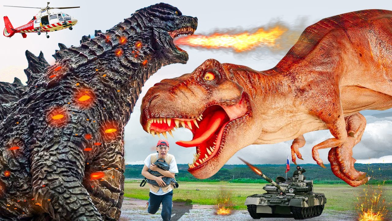 Most Dramatic Dinosaur T-rex Attack | Jurassic Park 9 | Anaconda VsT ...