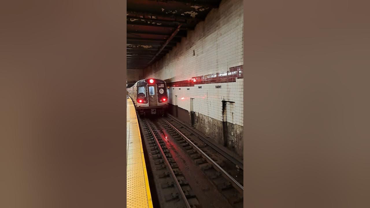 Manhattan Bound R179 C train entering and leaving Utica Avenue - YouTube