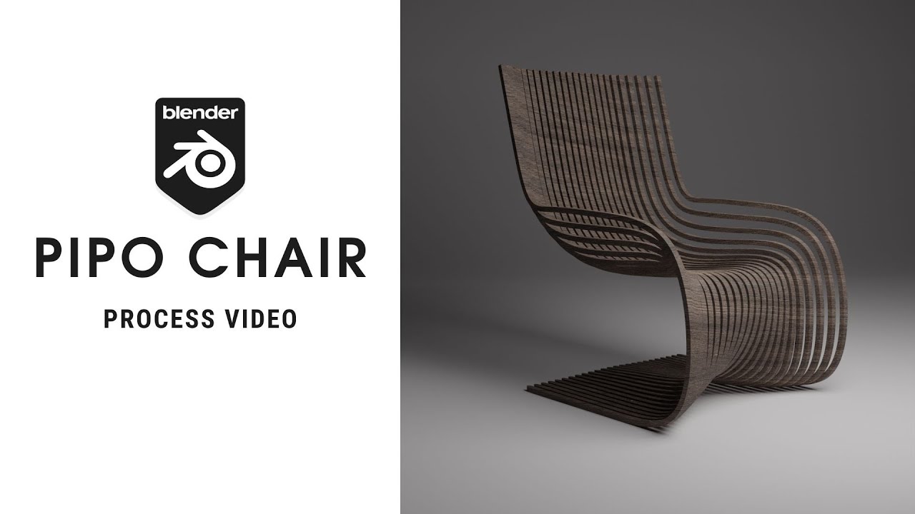 Full Timelapse How to Make a Pipo Chair in Blender | Procces Video ...