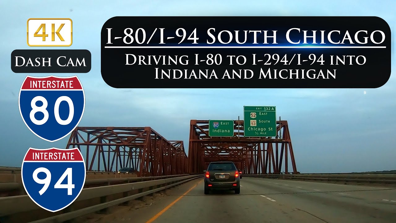 I-80/I-94 Eastbound from eastern Illinois through Indiana to Michigan ...