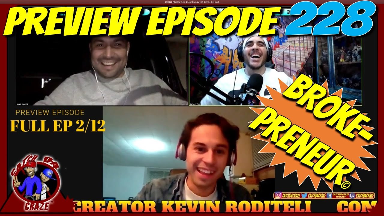 EPISODE PREVIEW Comic Creator Interview with Kevin Roditeli - YouTube